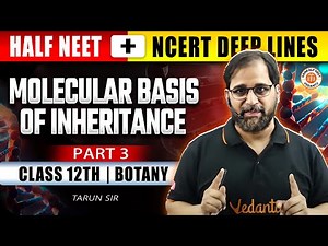 MOLECULAR BASIS OF INHERITANCE CLASS 12 PART 3 | COMPLETE CHAPTER NEET 2025 | BOTANY BY TARUN SIR