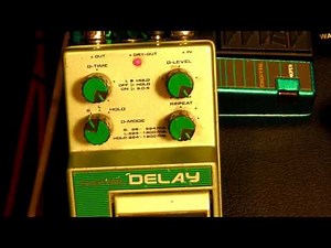 Ibanez DDL Demo....Early Delay Pedal from 1985