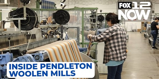 Inside the Pendleton Woolen Mills factory in Washougal