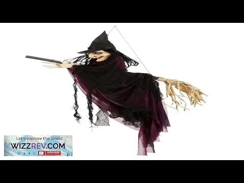 Flying Witch on Broom with Lights & Voice Prop eBay