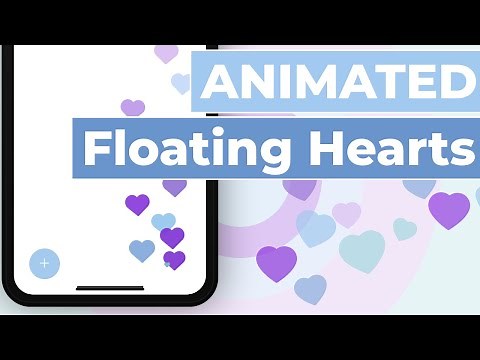 Floating Hearts Animation - React Native Animated #3