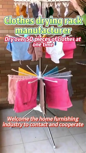 The production of multi-functional clothes drying rackshasincreased,#fclothesdryingrack #hanger