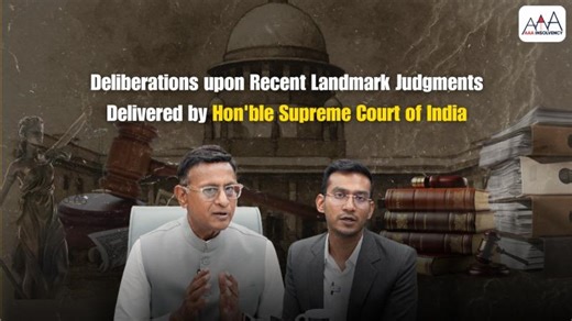 Deliberations upon recent landmark judgments delivered by Hon ble Supreme Court of India | CA. ANIL Goel