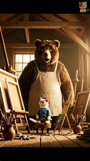 5 unforgettable art moments with kitten eric he learns to be an artist #kittenlife #animation