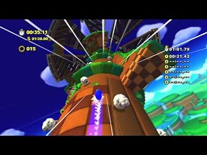 Sonic Lost World (Wii U): Windy Hill Zone 1 Time Attack 1:01.60