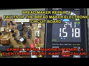 BREAD MAKER REPAIR-4 | Electronic circuit board faults | Electronic Repair