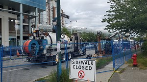 City says stench from sewer pipe leaking near Science World should go away soon