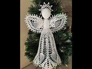 Beautiful 12” Angel Christmas Tree Topper - Crochet Tutorial #20