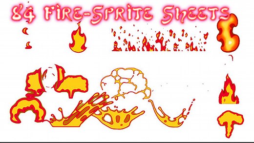 2d Fire-Effects Sprite Sheet by Abdellaoui-salim