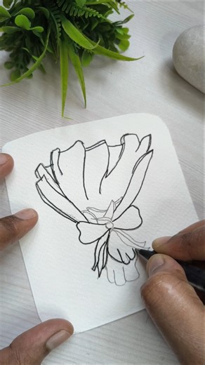 This Paper Flower Is a Surprise 😳💐 | DIY Paper Craft #shorts #diy #art #craft #youtubeshorts