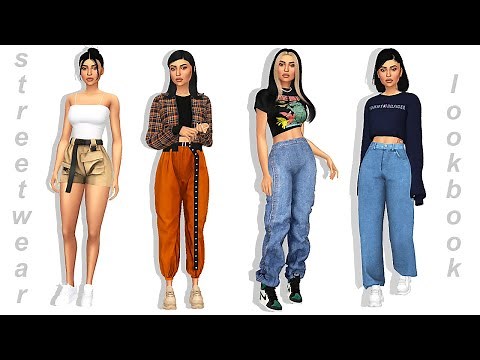 the sims 4: streetwear lookbook | full cc list