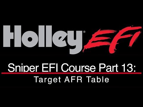 Holley Sniper EFI Training Part 13: Target AFR Table | Evans Performance Academy