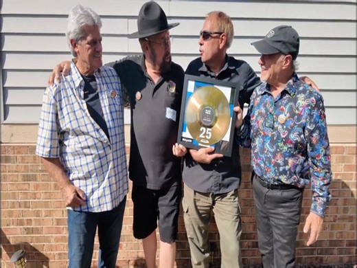 See Phlash Phelps Phunny Pharm "Shotgun Tom" Kelly Lou Simon present Phlash with the 25th anniversary gold record from Sirius XM. Dave Logan explains how he found Phlash through an Art Vuolo video in 2000 and what made him bring him to satellite radio 25 years ago. Thanks to Ray King for getting this video in Michigan. | SiriusXM 60s Gold