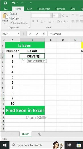ISEVEN Formula in Excel | Quick Tutorial!"