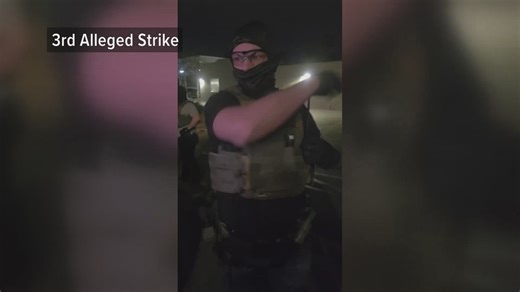 ICE agent strikes protestors in Phoenix
