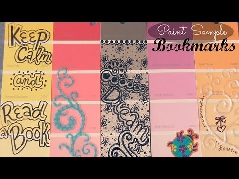 PAINT SAMPLE BOOKMARK - Back To School How To | SoCraftastic