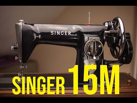 Introduction to and threading a Singer 15m. First time sewing with a 15m