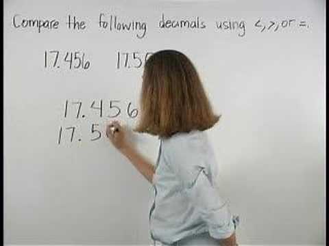 Comparing Decimals - MathHelp.com - Pre Algebra Help