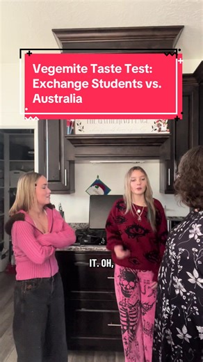 #TikTokCreatorSearchInsightsIncentive @Eja @eva Vegemite is one of those foods that tells a story — not about taste, but about where you’re from. Eva is our OG exchange student from Australia, so this is pure comfort food for her. Mel and Eja? Absolutely not raised on it. Mark still loves it. I… gagged behind the camera. 😬 And that’s exchange in a nutshell. Liking Vegemite isn’t about being dramatic — it’s about culture, childhood, and what feels like home. Watching exchange students try foods 