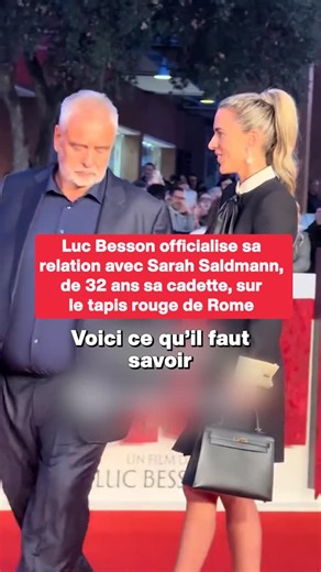 TDN on Instagram: "Luc Besson officialise sa relation avec Sarah Saldmann, de 32 ans sa cadette, sur le tapis rouge de Rome"