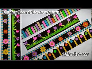 Display Board Border Design | Decoration Ideas For School Ep 71 ‪@maheesdecor‬