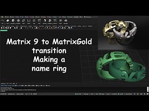 MatrixGold Name Ring