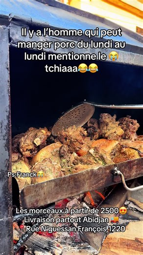 Les gens aiment manger porc deh tchiiii 😍on vous attends. Commande maintenant :01😍50😍01😍11😍68. #pourtoi #tiktokcotedivoire🇨🇮 #225🇨🇮 #debloquemesvue🥲🙏🏽