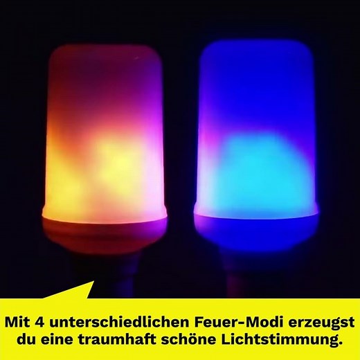 Flammen Lampe - Realistische Feuer LED Glühbirne