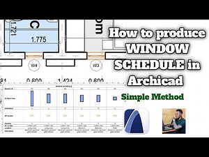 How to produce WINDOW SCHEDULE in Archicad
