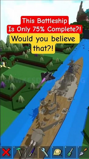 Roblox Build a Boat for Treasure Huge Realistic Battleship 75% Complete!? #babft #roblox