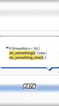 GPU Warp Divergence: Maximizing Code Efficiency Explained #shorts