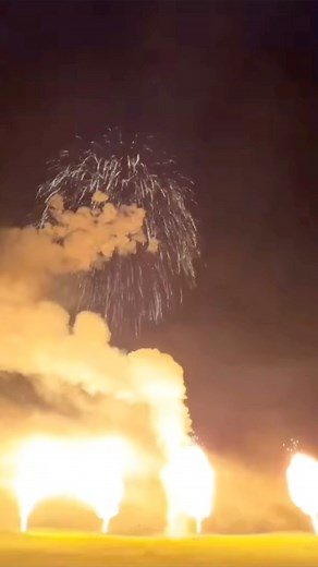 Happy Freaky Fireball Friday! These fireballs pack four gallons of gasoline each, with titanium sponge added for an extra spooky sparkle. 🔥: Craig Butler #cobrafiringsystems #fireworks #pyro #pyrotechnics #fireball #fireballfriday #halloween | COBRA Firing Systems