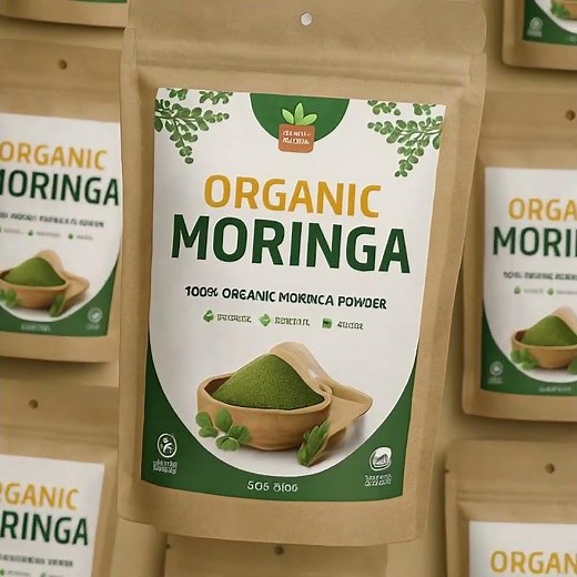 🌿 Organic Moringa Powder – The Ultimate Green Superfood! 🌿