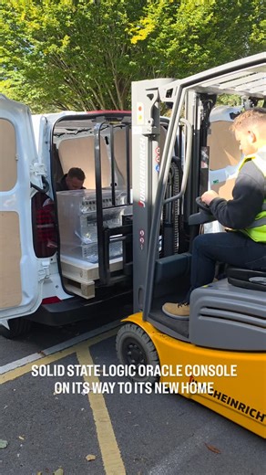 @solidstatelogic oracle console on it's way to Audio Animals Studio B. | Audio Animals Ltd.