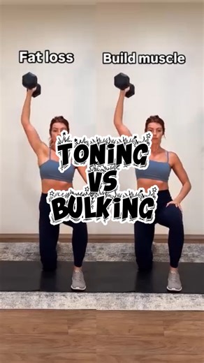 High reps for “toning” and low reps for “bulking” is a complete myth Whether you want to gain muscle or “tone” you should lift to at or near failure. The rep ranges don’t really matter butttttt…. What does matter is how much you eat. If you want to tone you should eat in a calorie deficit and still lift hard to preserve as much muscle mass as possible If you want to bulk you should eat in a calorie surplus and lift really hard. The lifting doesn’t change too much it’s the diet that you adjust #t