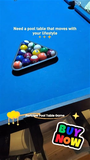 This Foldable Pool Table Is PERFECT for Small Spaces 🎱 (Apartment Friendly!) #poolrooms