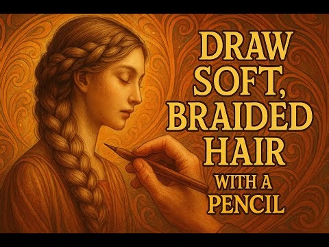 🎨 How to Draw Soft and Realistic Hair Textures | Easy Pencil Drawing Tutorial 🎨