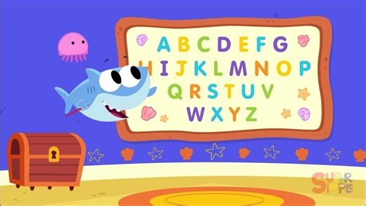 英文字母歌 The Alphabet Song | Learn the ABCs | English ABC Song | Finny the Shark