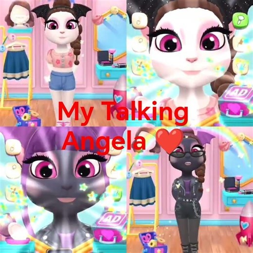 Angela Makeup ASMR 💄 So Satisfying! | My Talking Angela 2 #shorts