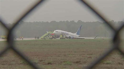 NTSB report explains how United Airlines flight veered into grass at Bush Airport