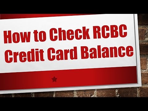 How to Check RCBC Credit Card Balance