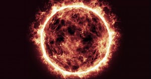 3d animation of the sun in space. animated illustration of stars in the solar system. 4k illustration animation