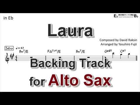 Laura - Backing Track with Sheet Music for Alto Sax