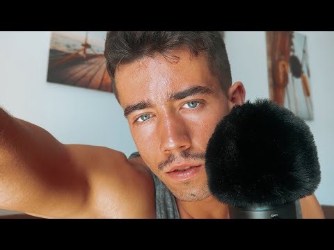 ASMR I Say Fall Asleep 💤 (soft male whispers, finger flutters & tingly mouth sounds)