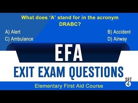 EFA Exit Exam Questions 2026 PART 4