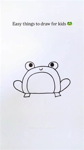 How to draw a cute frog 🐸 Step-by-step guide for kids 👩‍🎨✏️ Follow for more @easypeasydoodle ✨️ #howtodraw #stepbystep #drawing #kidsart #easydrawing [draw, sketch, howtodraw, kids, children, kindergarten, parents, kidsart, kidscraft, teacher, art, artist, artwork, artforbeginners, drawwithme, drawing, easydrawing, simpledrawing, drawingideas, kidsdrawing, kidsactivities, kidsactivityideas, drawingforkids, easydrawingforkids, artandcraftforkids, stepbystep, artacademy, fyp, explore] | Easy Pe
