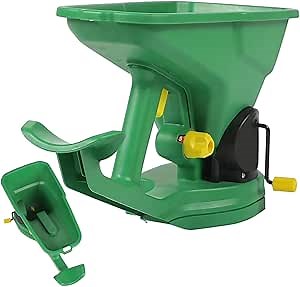 Handheld Power Spreader,1.5L Capacity Seed Spreader Portable Fertilizer Spreaders Seeder,Lawn Seed Spreader Handheld,with Adjustable 5 Gear Handheld Walk-Behind Spreader Lawn,Fertilizer Seed Spreader