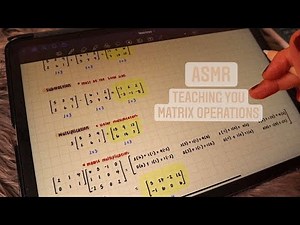 ASMR Teaching you Matrix operations ♡︎ | iPad sounds, close whispering
