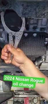 2024 Nissan Rogue 1.5 3 cylinder Turbo oil change #automobile #oilchange #mechanic#diy