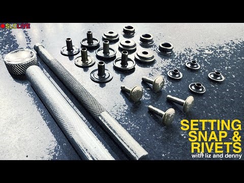 Leather Crafting Tutorials: Setting Rivets and Snaps